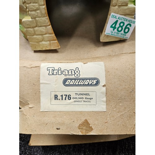 Rubber Tri-ang Railways R.176 model Tunnel. Countryside series made of ...