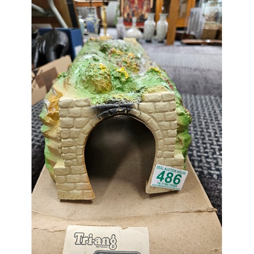 Rubber Tri-ang Railways R.176 model Tunnel. Countryside series made of ...