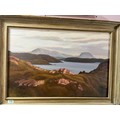 Margaret Barnard (1900-1992) - oil painting on board "Loch Inchard ...