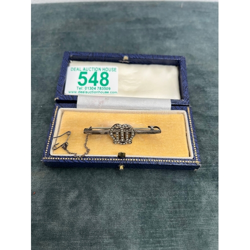 Silver hallmarked brooch