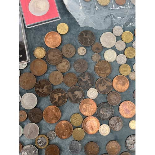 Assorted coins