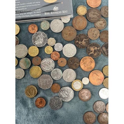 Assorted coins
