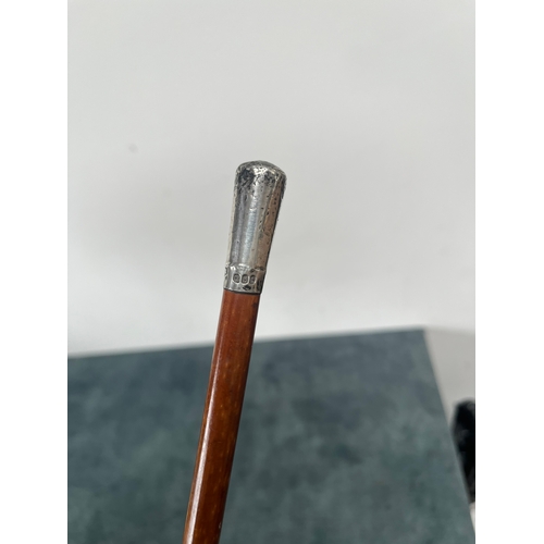 Sterling silver hallmarked top swagger stick
