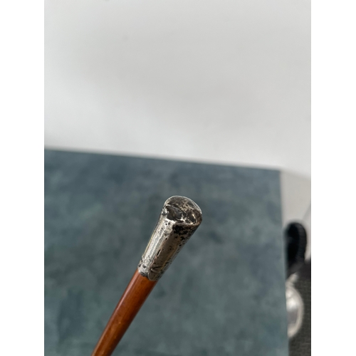Sterling silver hallmarked top swagger stick