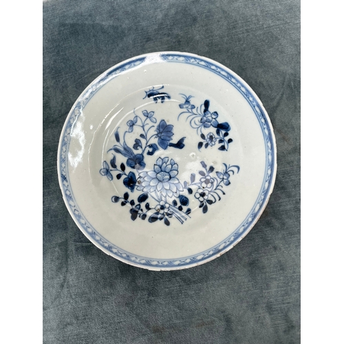 2 x 18thC Chinese blue and white plates
