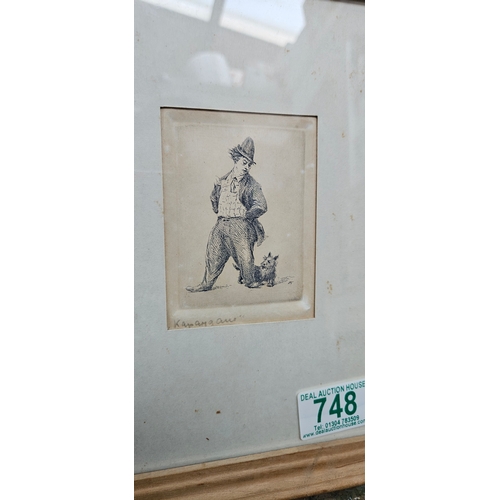 USSR Russian circus picture of a clown called 'Pencil' Mikhail ...