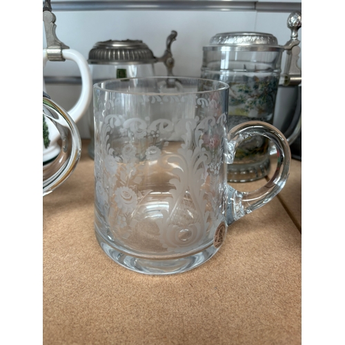 5 x German Stein's/ tankards including WMF + Kungsthandwerk