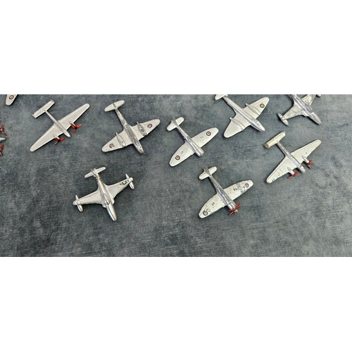 Dinky Toys die-cast model aircraft, with RAF markings.