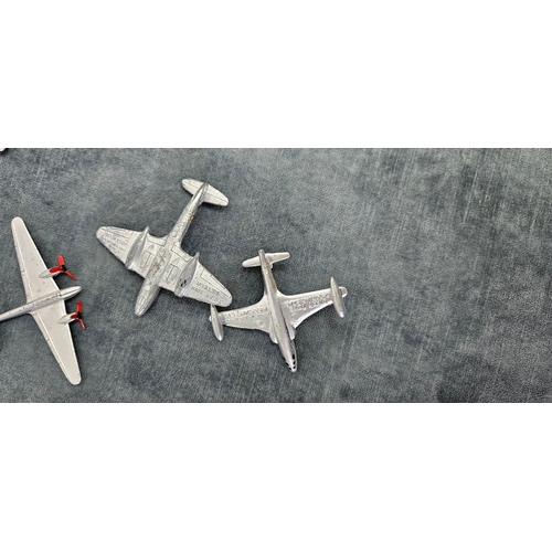 Dinky Toys die-cast model aircraft, with RAF markings.