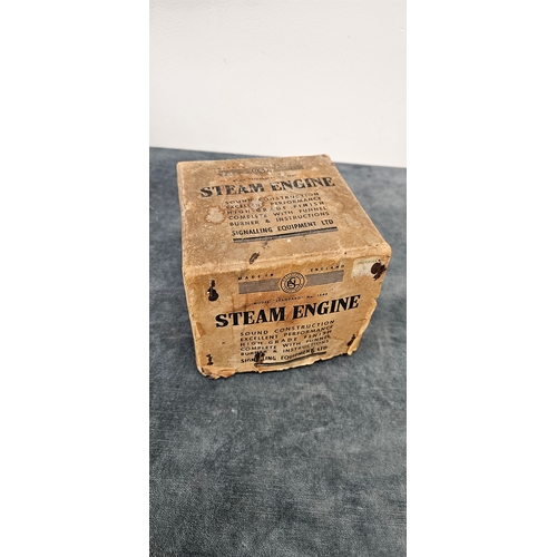 1950's SEL Model 1540 Stationary Steam Engine. With original box