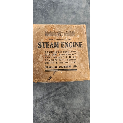 1950's SEL Model 1540 Stationary Steam Engine. With original box