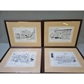 4 Henry Brewis Limited Edition Prints In Oak Frames