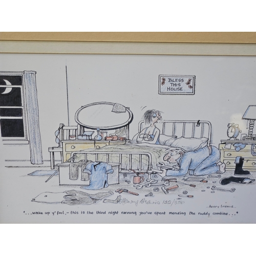 4 Henry Brewis Limited Edition Prints In Oak Frames