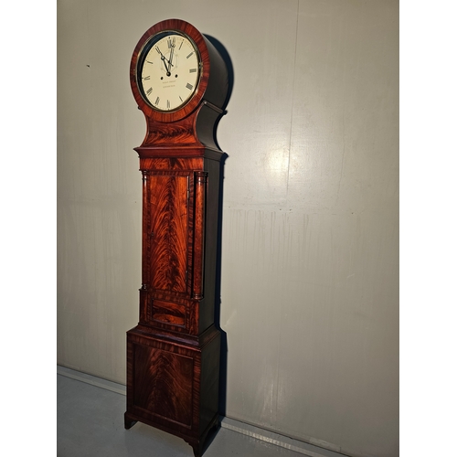 Mahogany Longcase Grandfather Clock With Key - William Philip ...