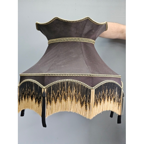 Large Taffeta Style Crown Shaped Lamp Shade