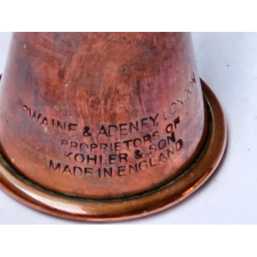 'Swaine & Adeney' Copper Hunting Horn L23cm