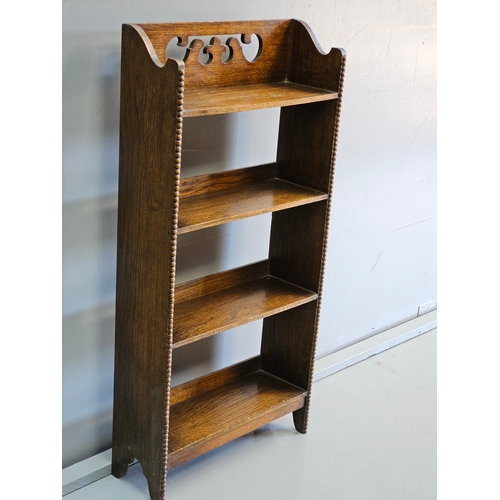 Small Oak Bookshelf H92cm W46cm D16cm