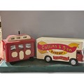 'Collins & Son' Funfair Lorry & Caravan On Base
