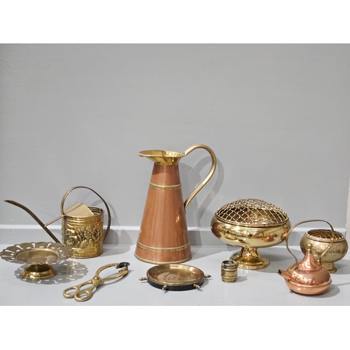 Box Including Copper & Brassware