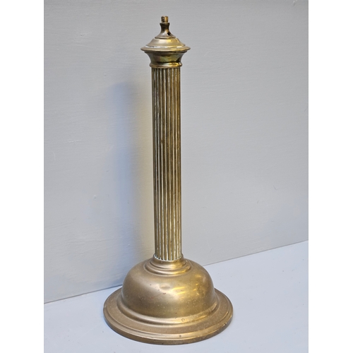 Brass Column Lamp Base H42cm