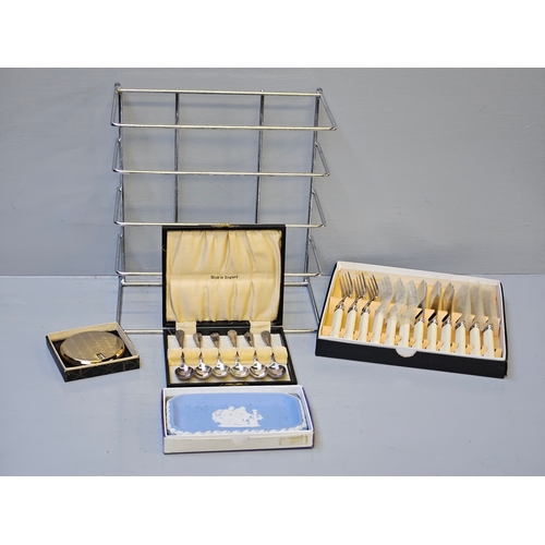 Cased Set Of Plated Fish Knives & Forks, Case Set Of Plated Teaspoons ...