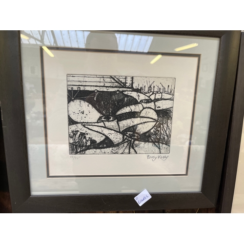 Print (Harvesting) By Clare Leighton & Print By Percy Kelly