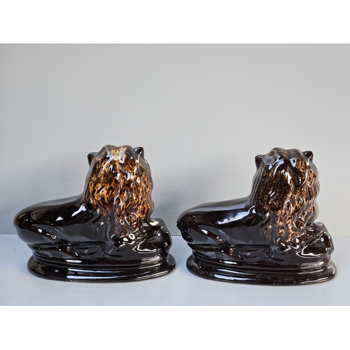 2 Ware Lion Ornaments