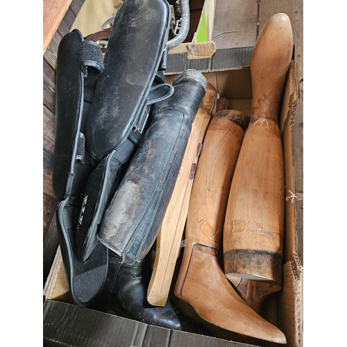 Riding Boots, Wooden Boot Shapers & Leg Protectors