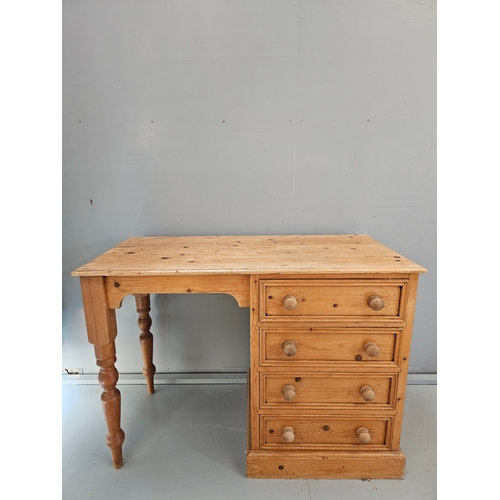 Pine Writing Desk H76cm W106cm D54cm