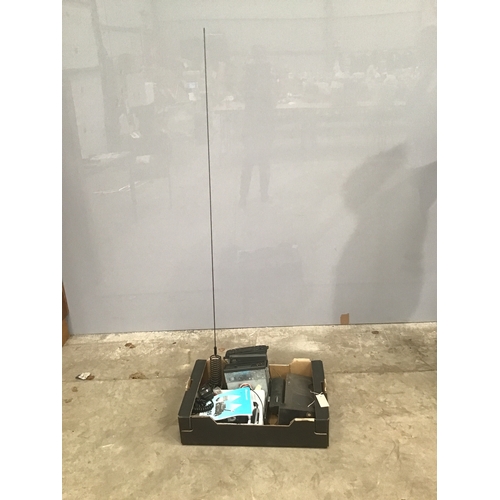 Box of CB Radios, CB Ariel Etc