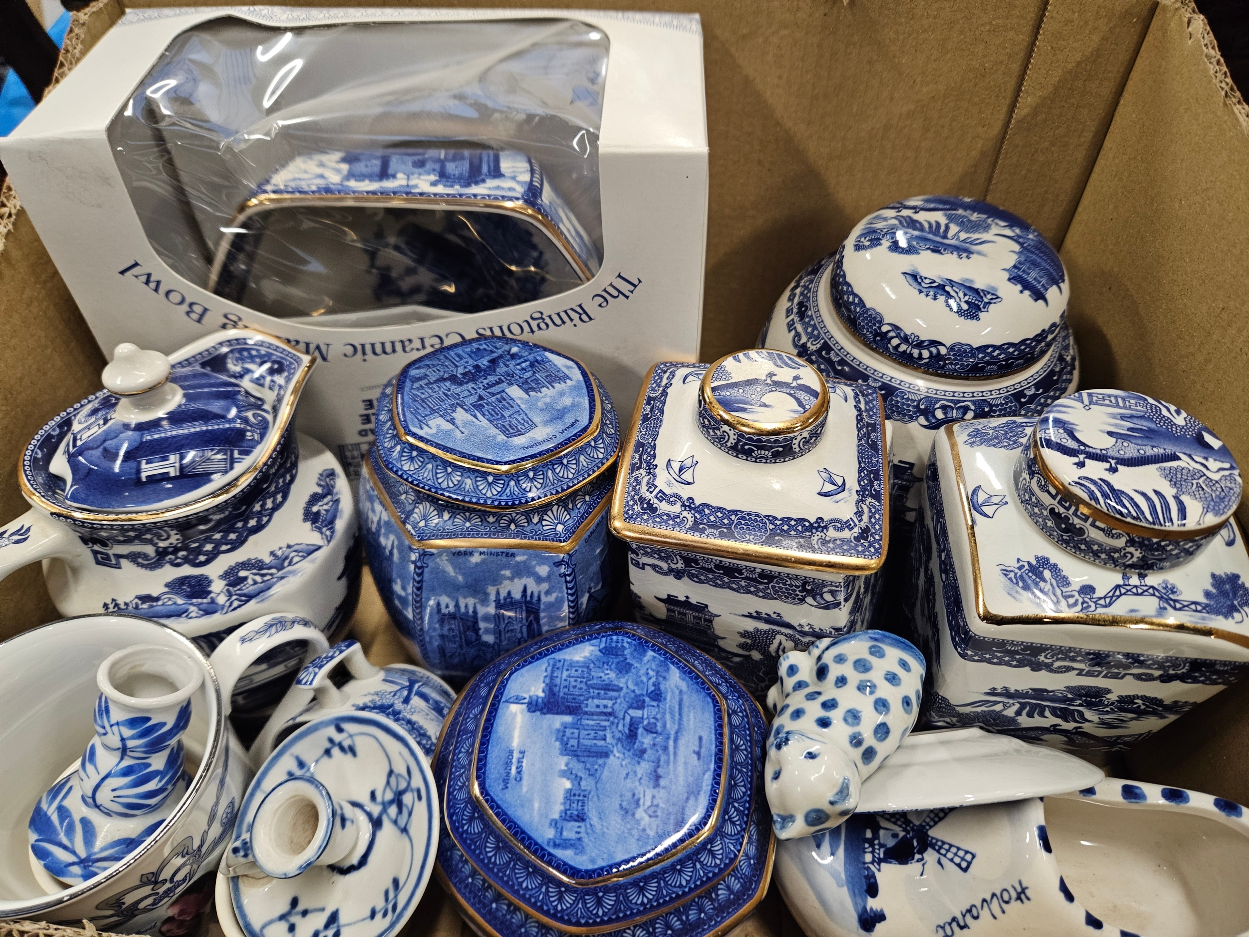 Box Including Assorted Rington's Ware Etc