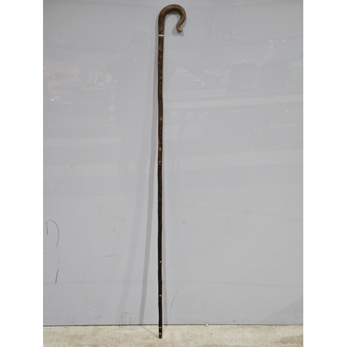 Wooden Carved Shepherd's Crook