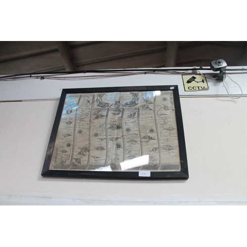 FRAMED EXETER TO TRURO MAP