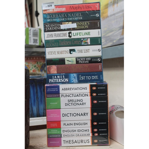 SPELLING DICTIONARIES AND ASSORTED HARDBACK BOOKS