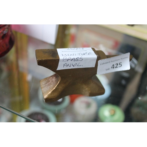 MINIATURE BRASS ANVIL