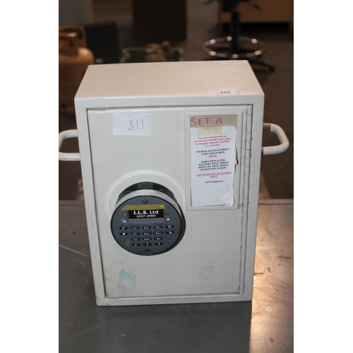 KEY PAD SAFE. COMBINATION UNKNOWN
