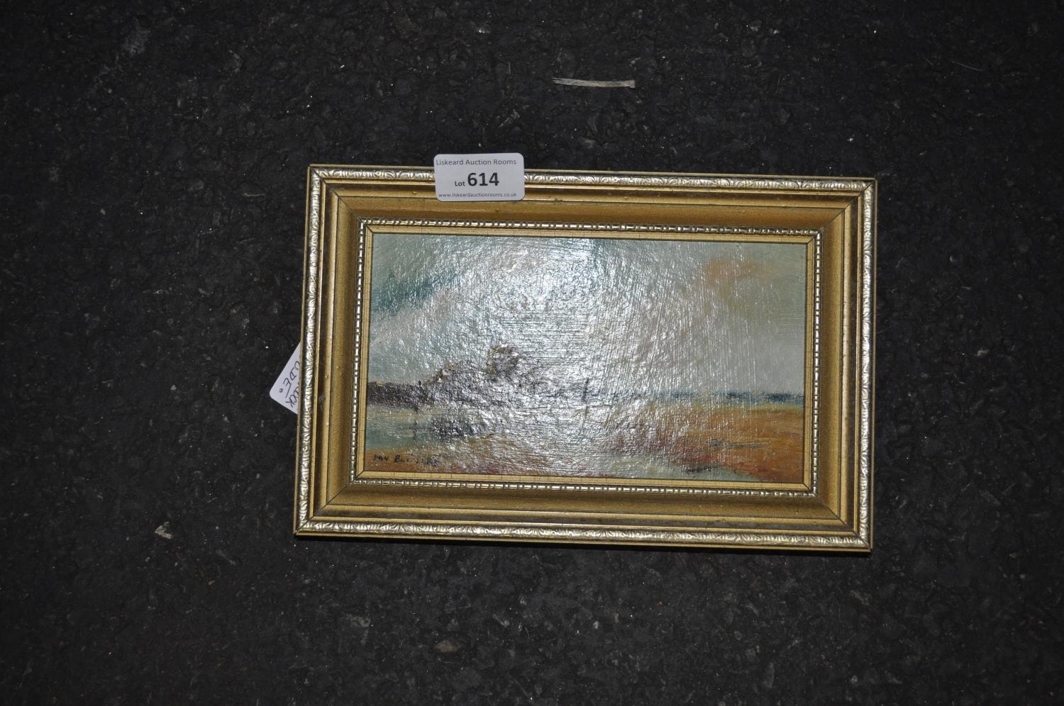 ORIGINAL FRAMED OIL ON BOARD DON BLIZZARD OF CHAPEL ROCK BUDE