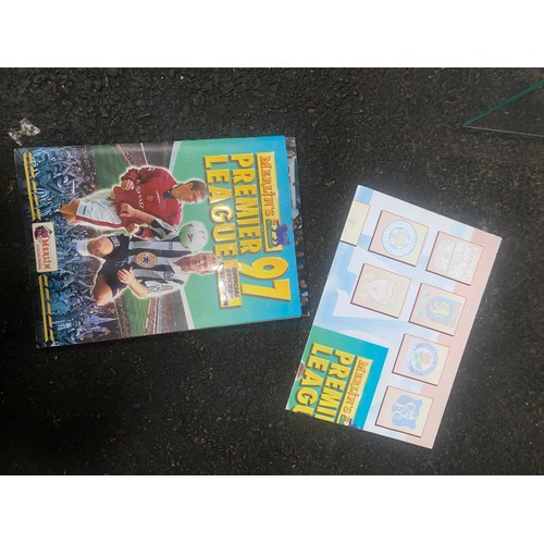 MERLIN 1997 PREMIER LEAGUE STICKER BOOK ALBUM APPROX 75% COMPLETE