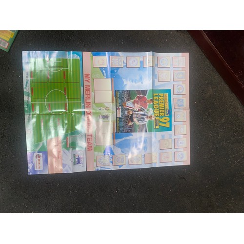 MERLIN 1997 PREMIER LEAGUE STICKER BOOK ALBUM APPROX 75% COMPLETE
