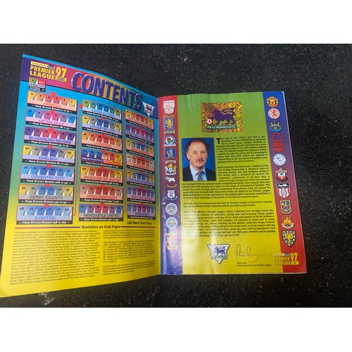 MERLIN 1997 PREMIER LEAGUE STICKER BOOK ALBUM APPROX 75% COMPLETE