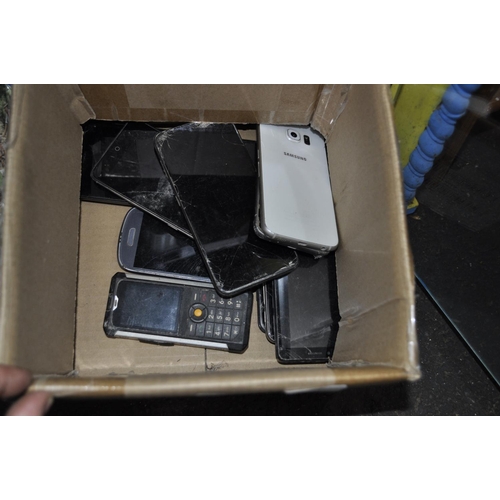 BOX OF ASSORTED MOBILE PHONES