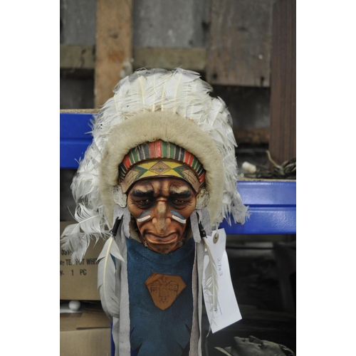 INDIAN WALL HANGING FACE MASK
