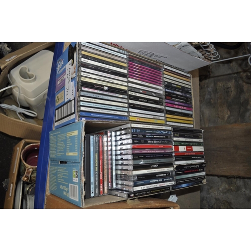 2 BOXES OF MIXED CDS