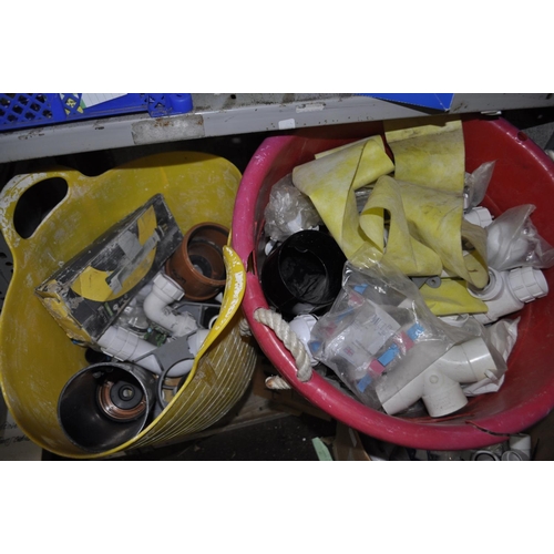 2 LARGE BUCKETS OF PLUMBERS FITTINGS