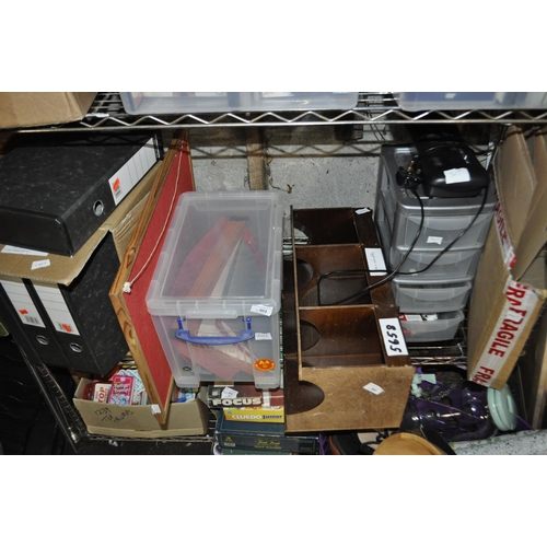 QTY OF OFFICE MISC INC STORAGE BOXES, FOLDERS, BOXES ETC
