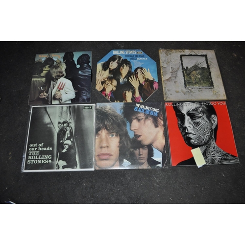 5 X ROLLING STONES AND LED ZEP RECORDS