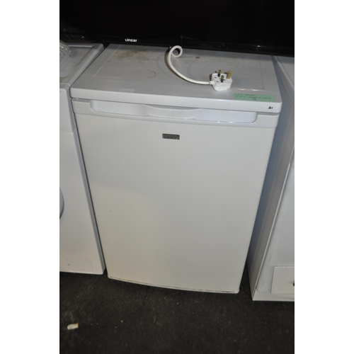 LEC UNDERCOUNTER FRIDGE WITH FREEZER BOX. NEEDS CLEAN