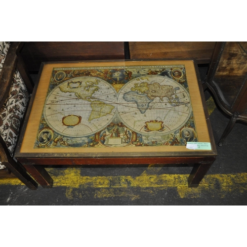 WORLD MAP COFFEE TABLE