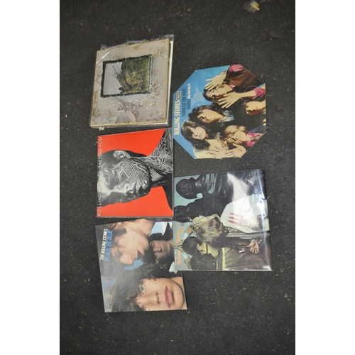 5 X ROLLING STONES AND LED ZEP RECORDS