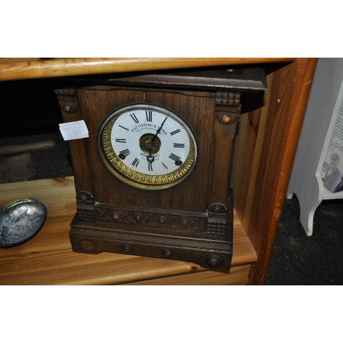 FATTORINI AND SONS AUTOMATIC ALARM CLOCK WITH PENDULUM